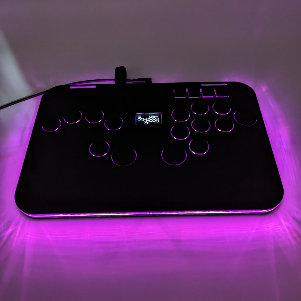 Mavercade KeebFighter+S4 Fightstick (Leverless/All Button Controller)